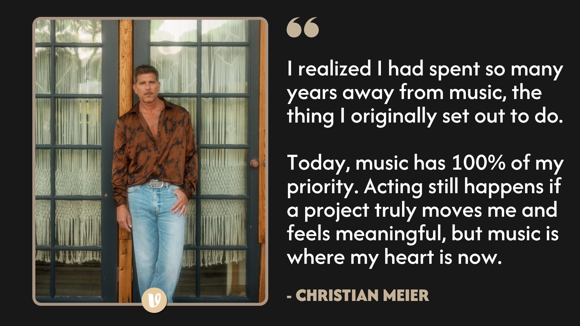 “MUSIC IS WHERE MY HEART IS”: CHRISTIAN MEIER ON RETURNING TO HIS FIRST ...